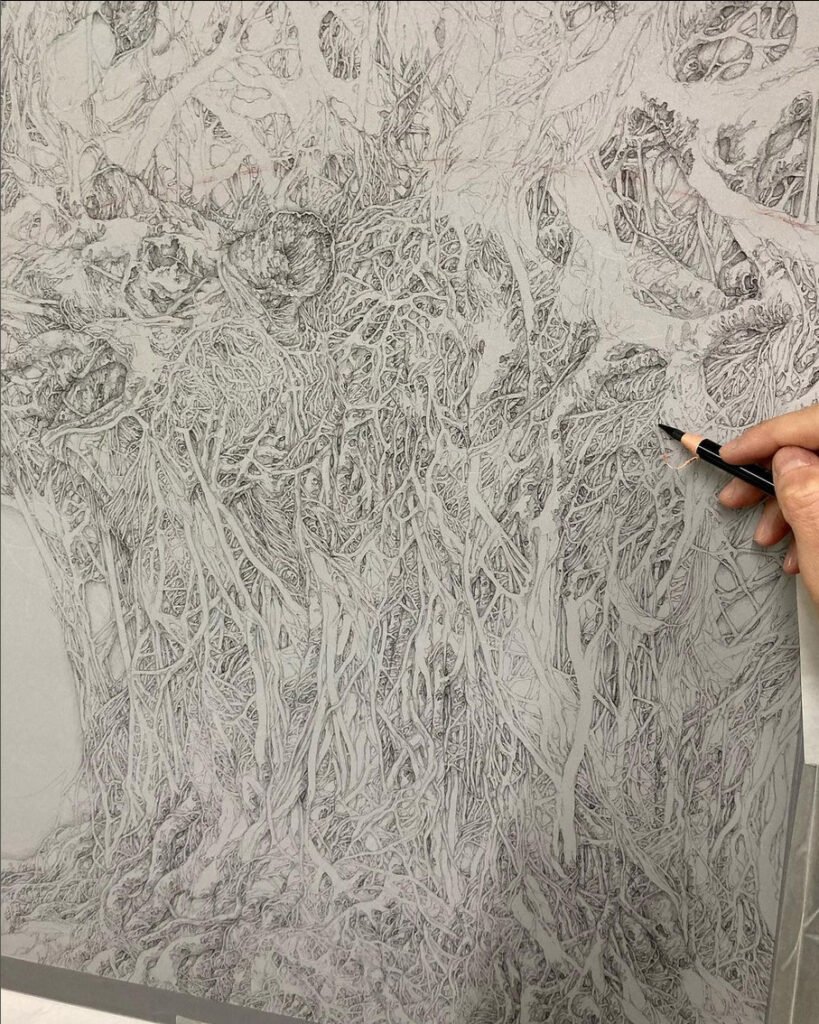 Ayaka Yamada - Pencil drawing - Detailed Drawings